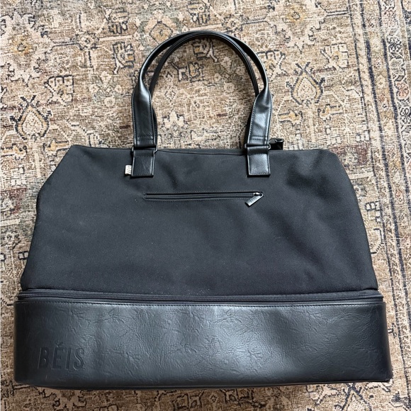 BEIS | Bags | Beis Black Weekender Bag | Poshmark